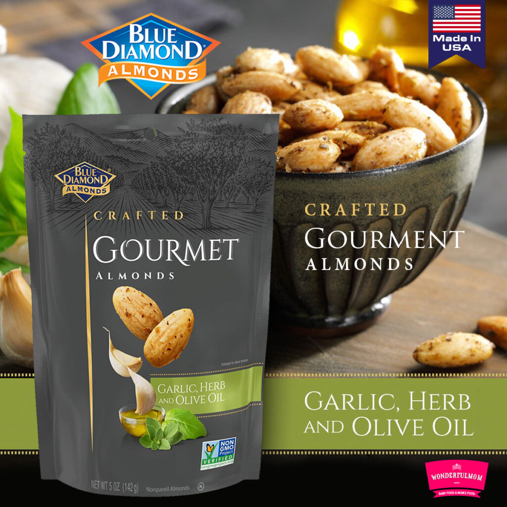 Blue Diamonds Garlic, Herb and Olive Oil Almonds - Wonderfulmom.lk