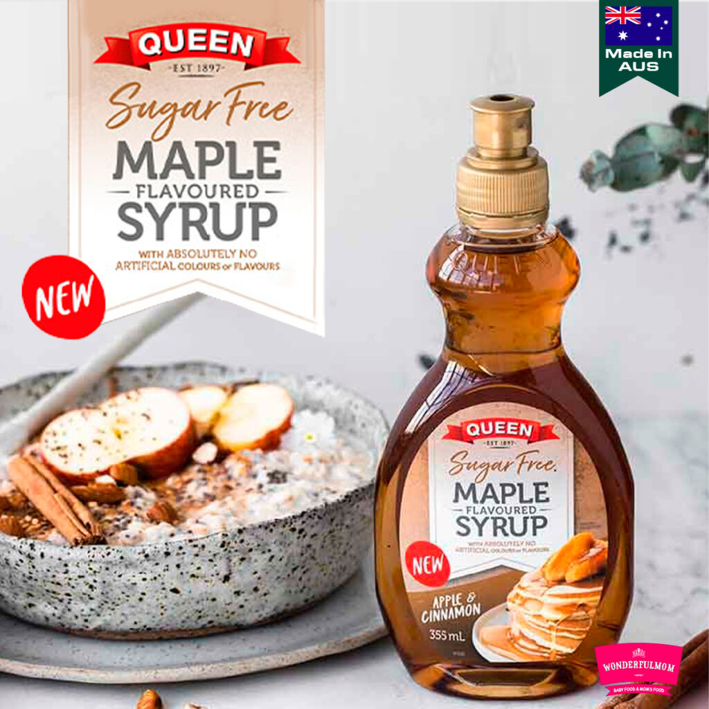 Queen - Sugar Free Apple & Cinnamon Maple Flavoured Syrup 355ml ...