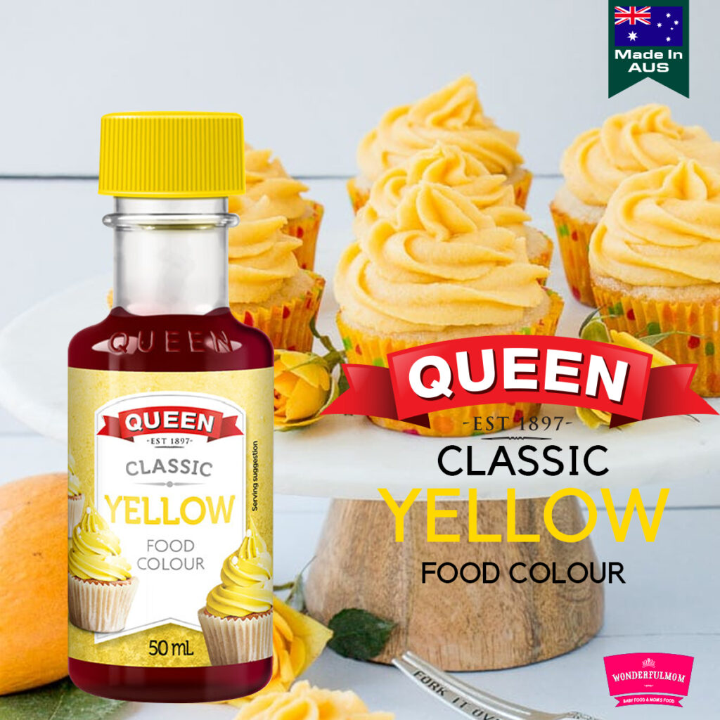 Queen - Yellow Food Colour 50mL - Wonderfulmom.lk