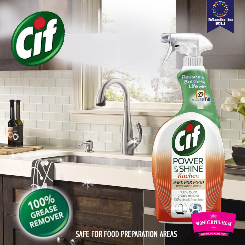 CIF - Power & Shine Kitchen Cleaner - Wonderfulmom.lk