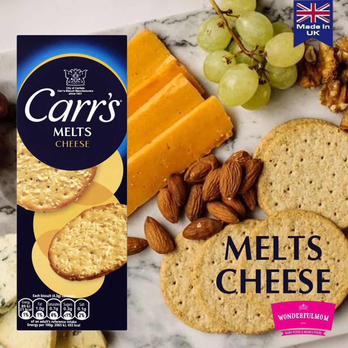 CARR'S - Melts Cheese Biscuits - Wonderfulmom.lk