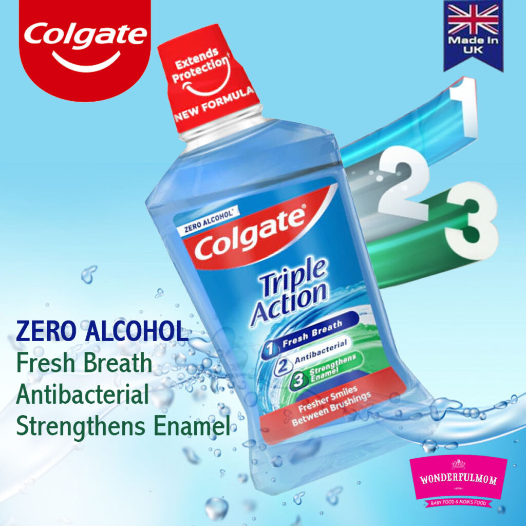 COLGATE - Triple Action Mouth Wash 500ml - Wonderfulmom.lk