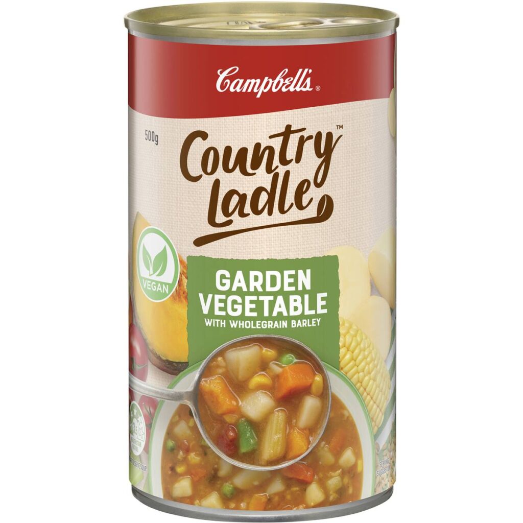 Campbell's Country Ladle Soup Garden Vegetable & Wholegrain Barley 500g ...